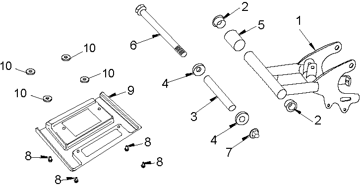 (02) Swing Arm Pivot Bushing — precision racing parts