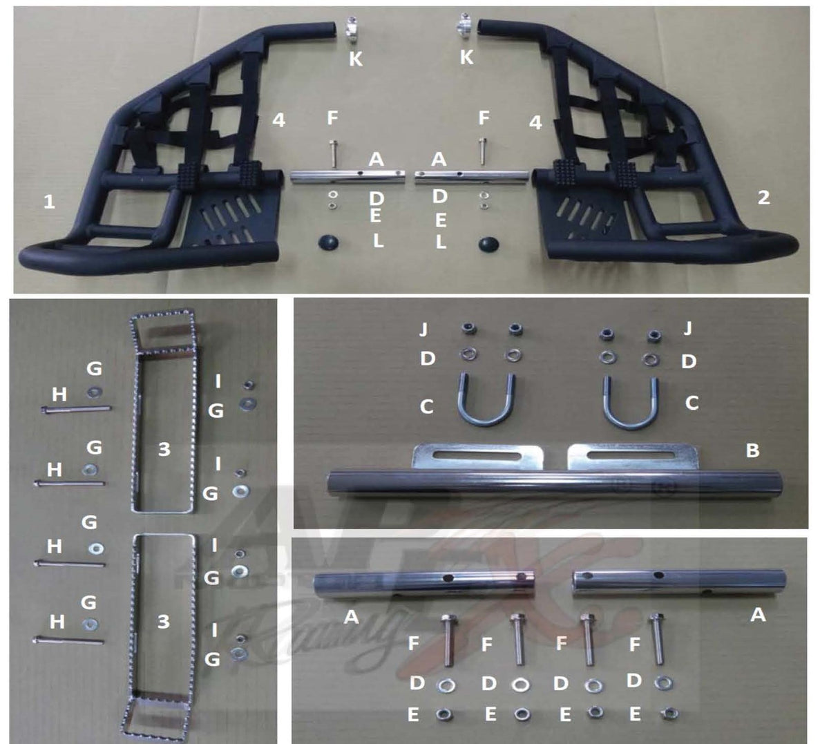 APEX NERF BARS COMPLETE KIT (L&R) — Precision Racing Parts